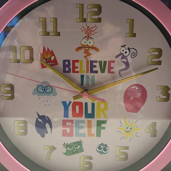 Pixar | Accessories | Nib Disney Pixar Inside Out Wall Clock With ...